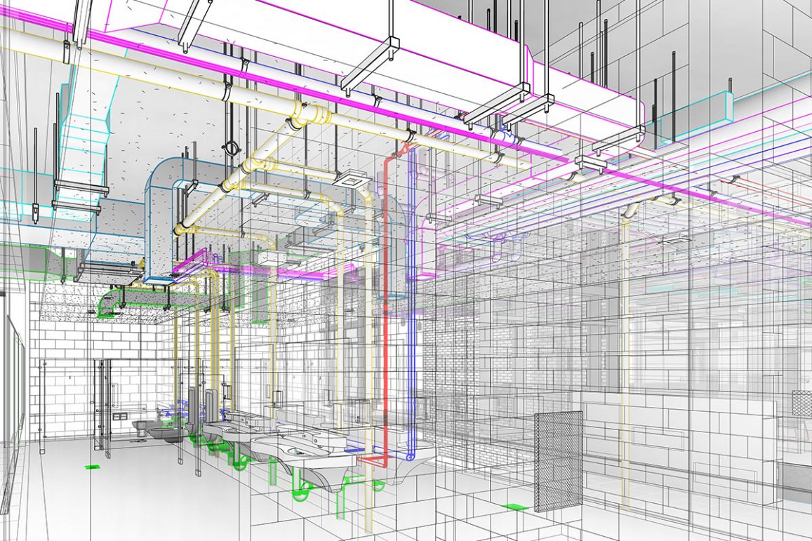 Lod 400 Mep Bim Modeling And Coordination Services By United Bim Inc United Bim